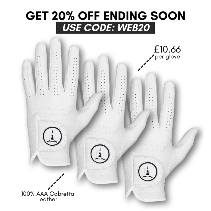 Premium Pearl White Cabretta Leather Golf Glove | Free UK Delivery ...